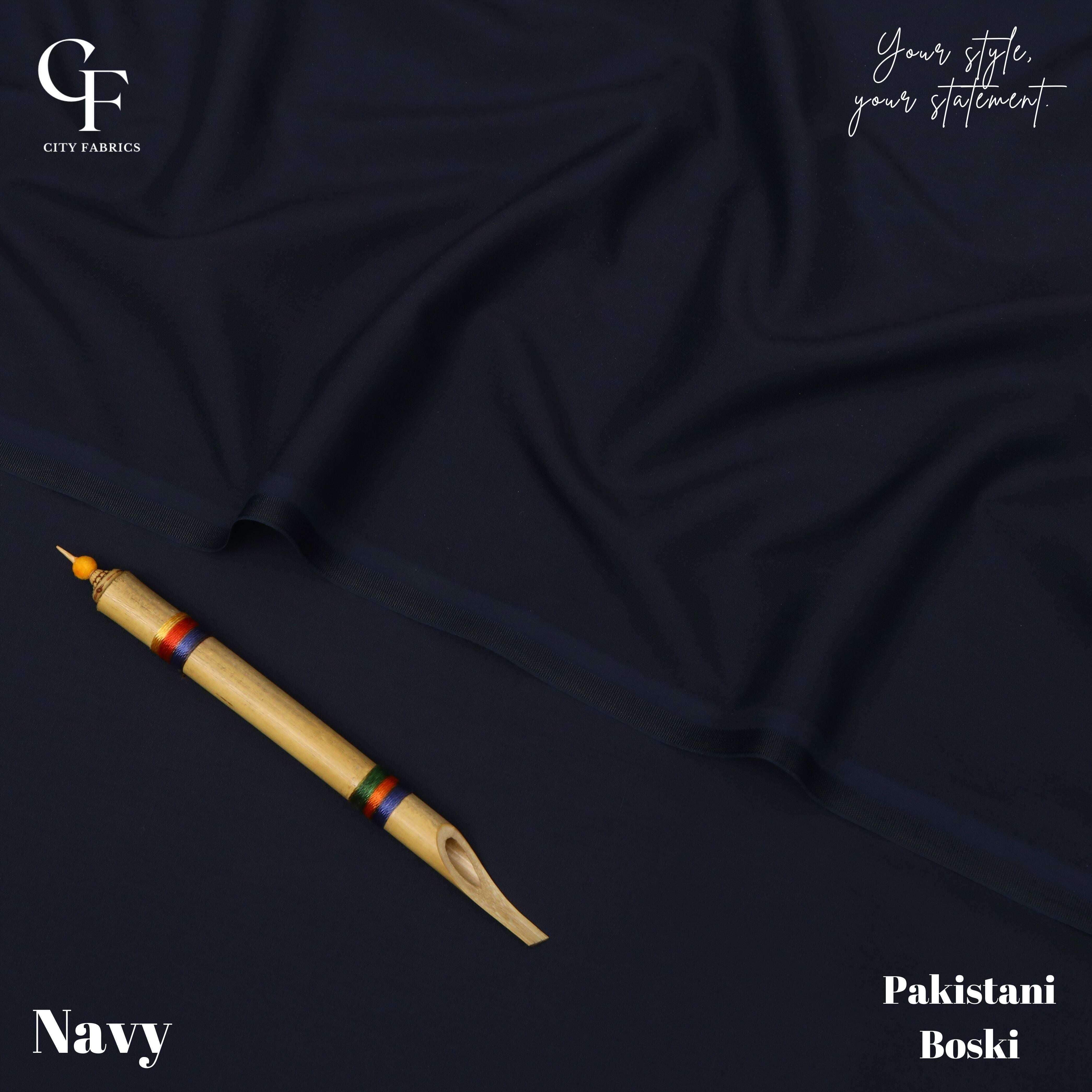Pakistani Boski Navy – City Fabrics